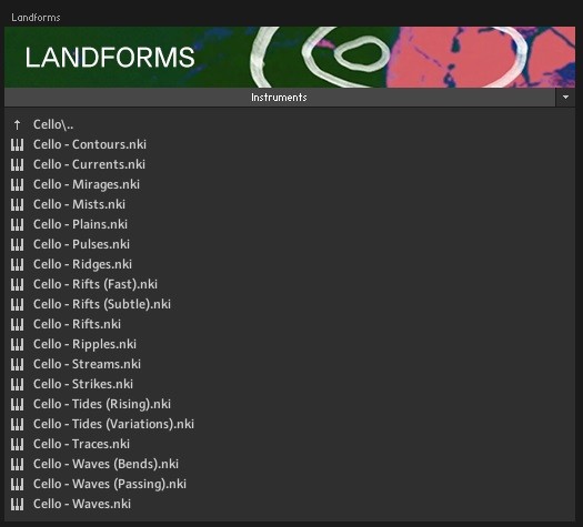 Landforms-Cello-Patches - EPICOMPOSER